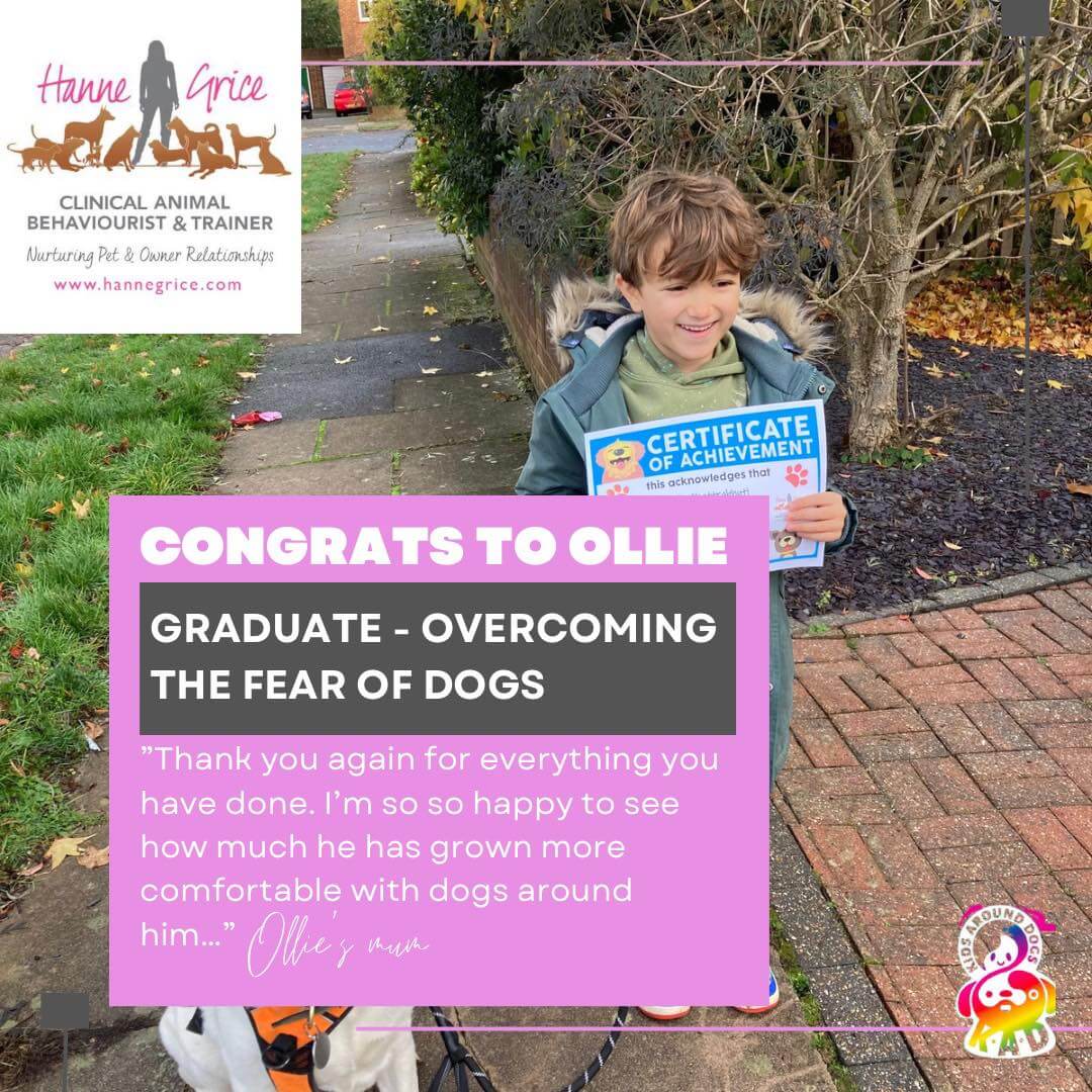 Kids Around Dogs - Overcoming their fear - Hanne Grice Pet Training ...